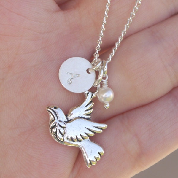 Dove Necklace - Etsy