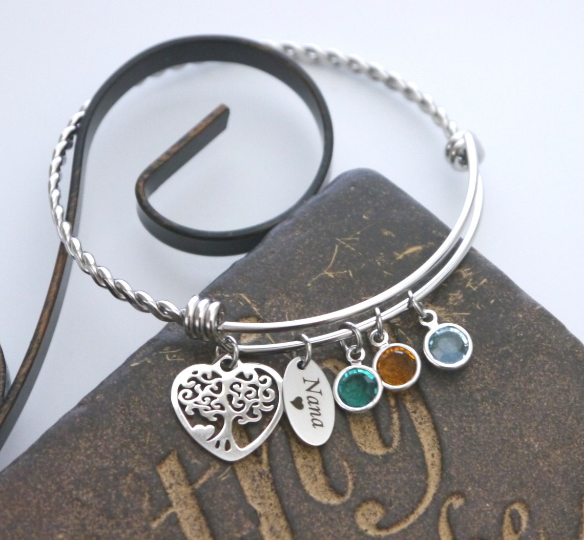 Mimi Bracelet Mimi Bangle Gifts for Mimi Birthstone | Etsy