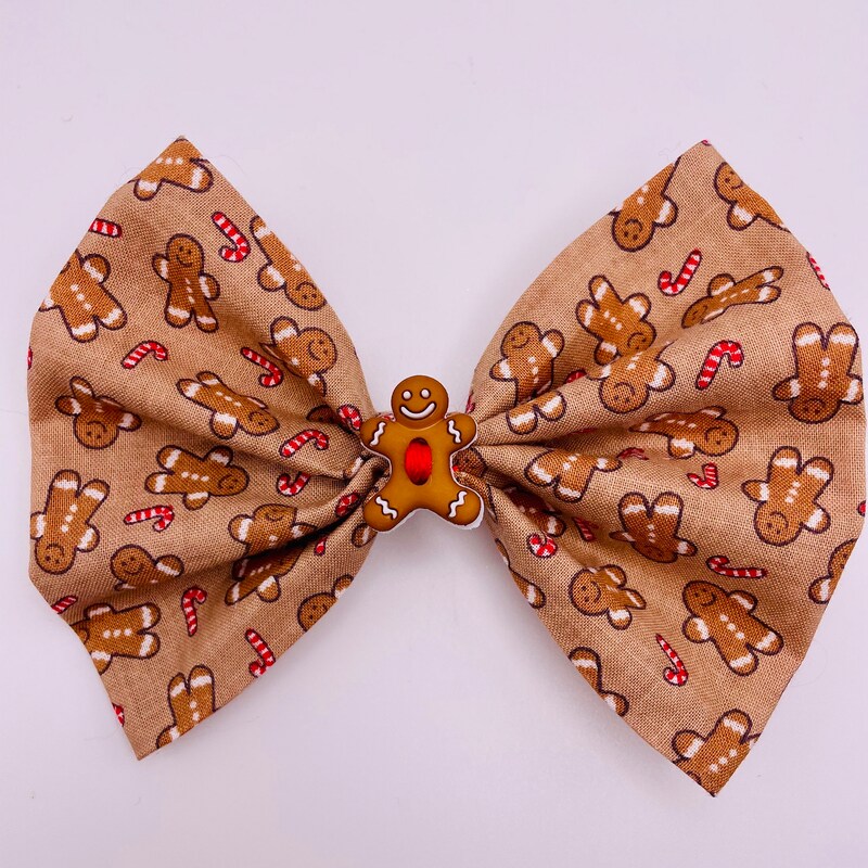 Gingerbread Hair Bow - Etsy