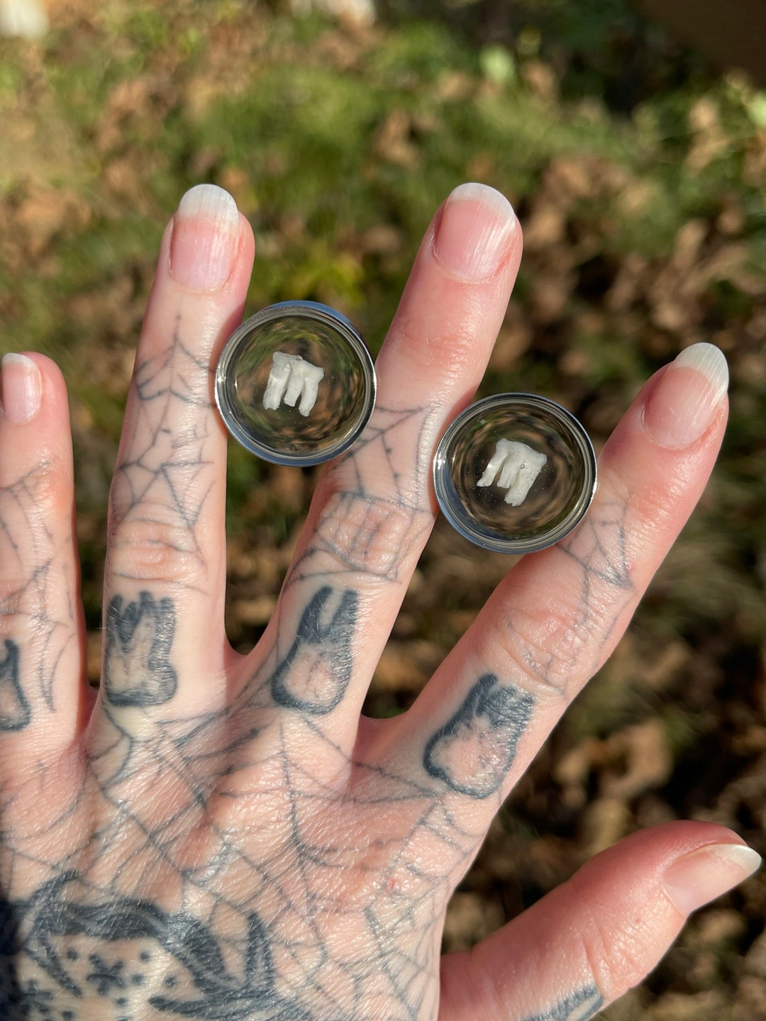 Opossum Teeth Surgical Steel Plugs Size 3/4ths. - Etsy