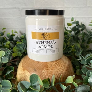 Athena's Armor | Greek Mythology Inspired Candle | Myths | 8 Oz Soy ...