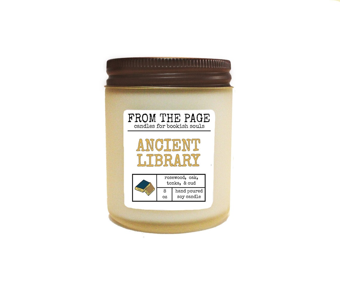 Ancient Library Book Inspired Candle Bookworm Gift 8 Oz - Etsy
