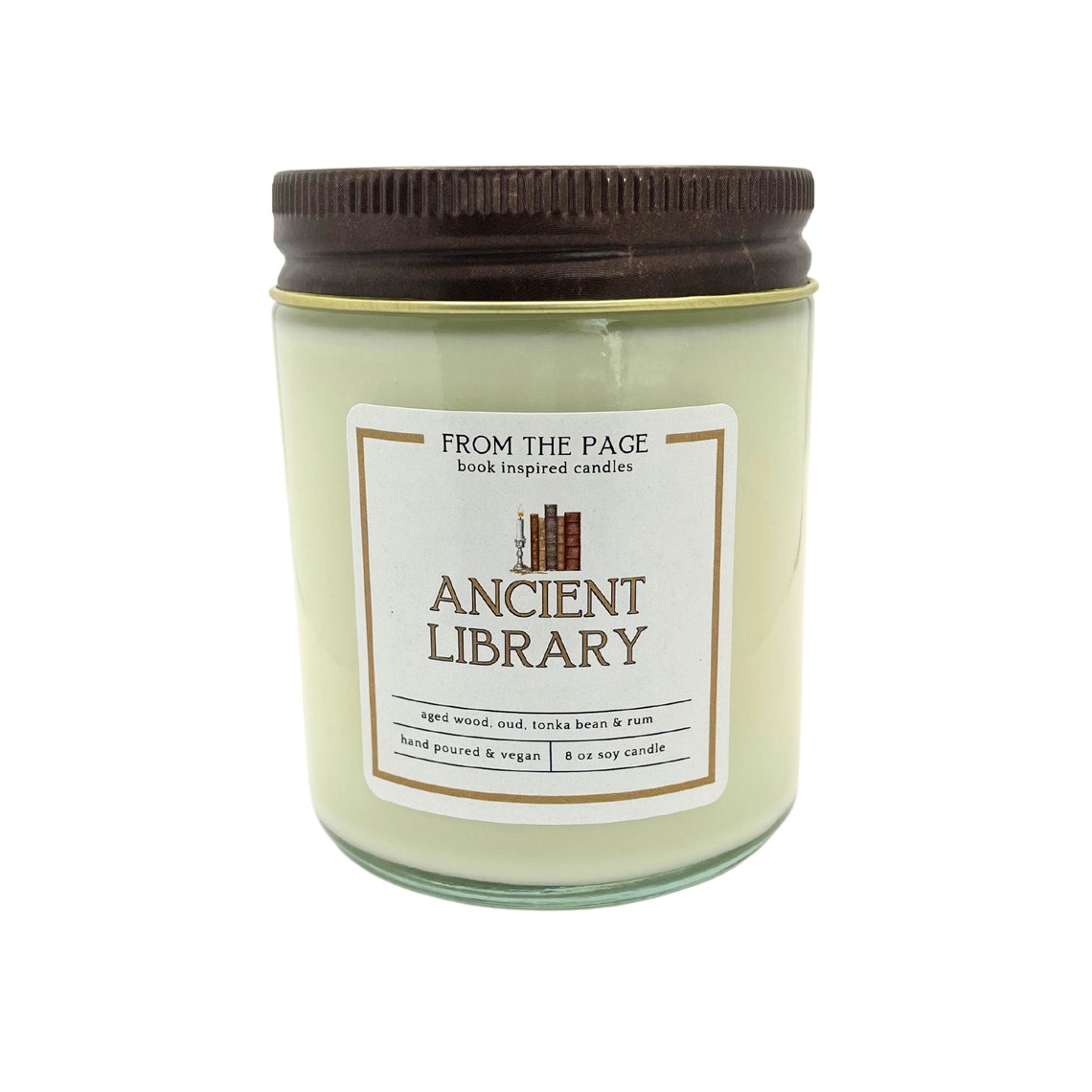 Ancient Library | Book Inspired Candle | Bookworm Gift | Reader Gifts ...