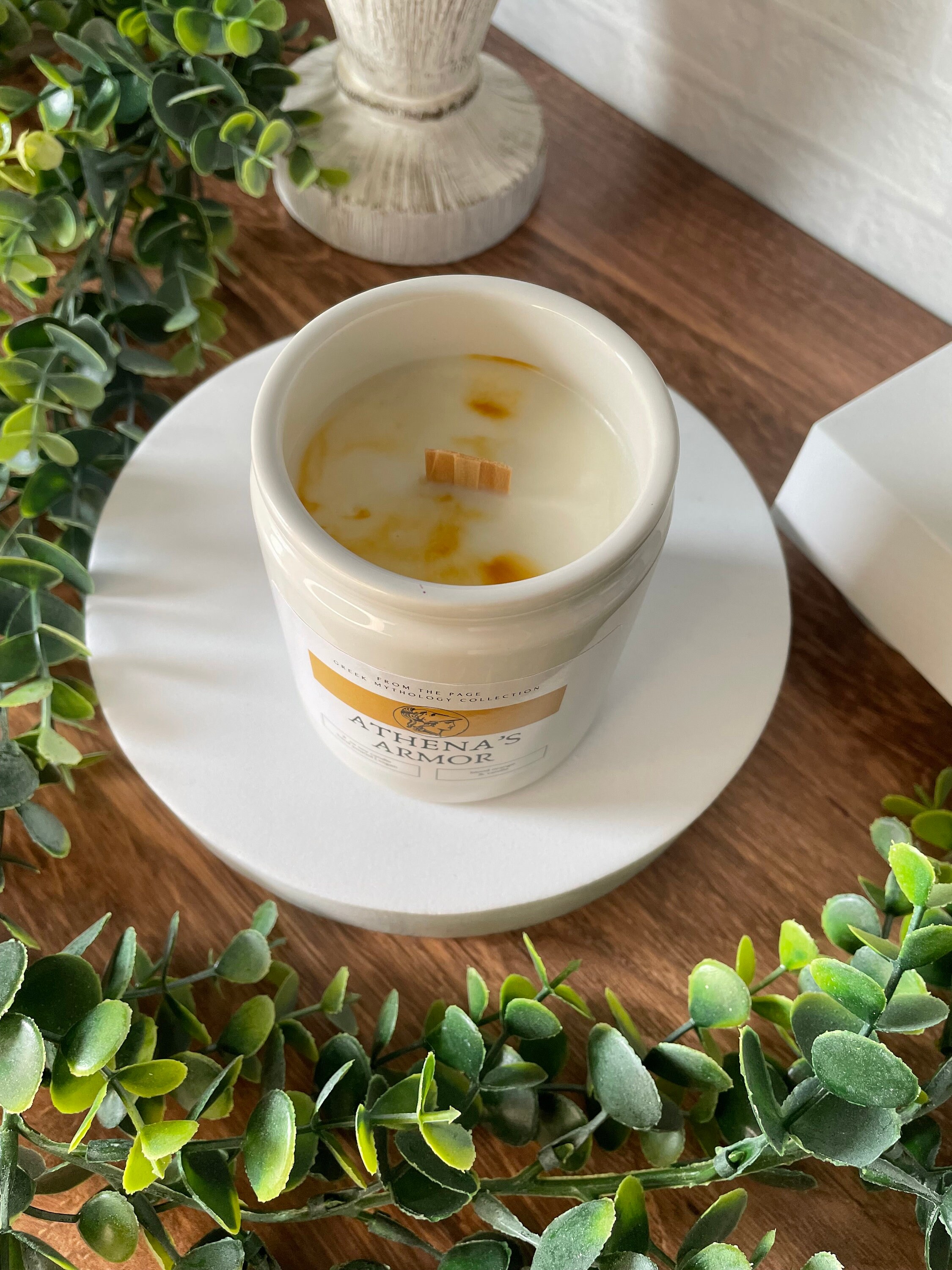 Athena's Armor | Greek Mythology Inspired Candle | Myths | 8 Oz Soy ...