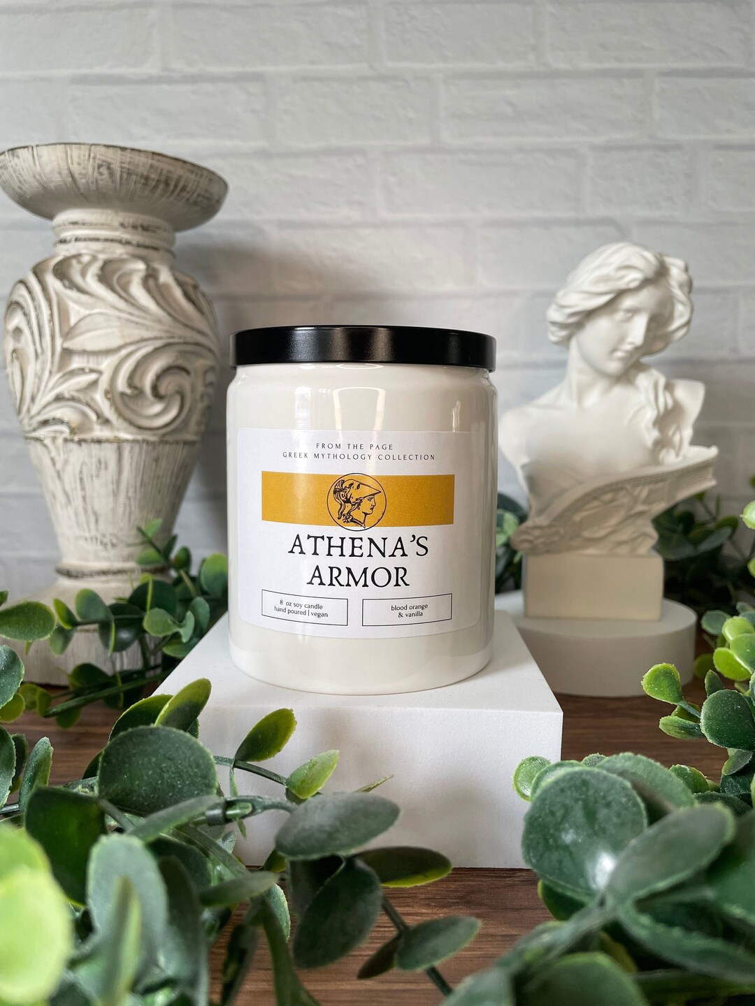 Athena's Armor | Greek Mythology Inspired Candle | Myths | 8 Oz Soy ...
