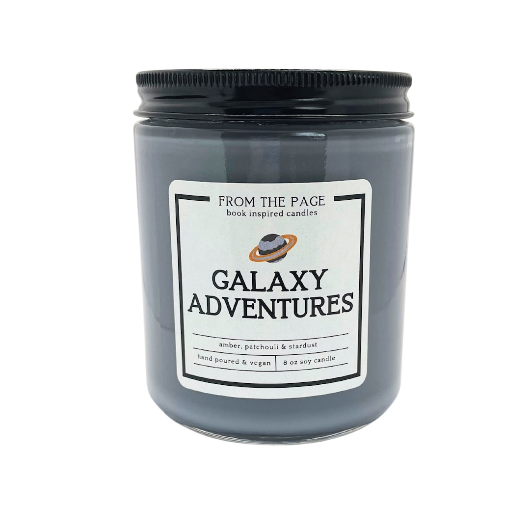 Galaxy Adventures | Book Inspired Candle | Bookworm Gift | Sci-fi ...