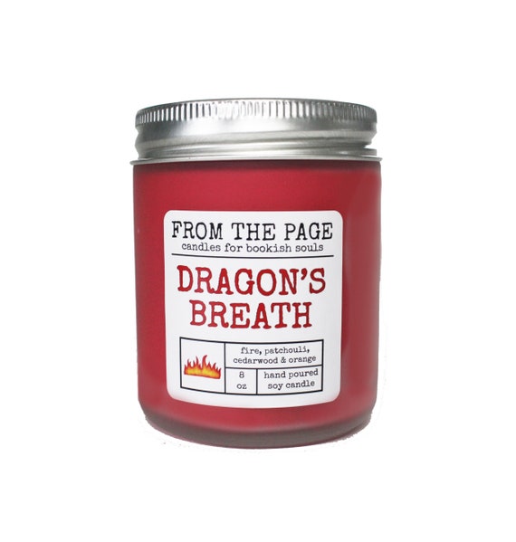 Dragon's Breath Book Inspired Candle Bookworm Gift 8 - Etsy