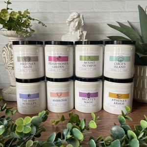 Athena's Armor | Greek Mythology Inspired Candle | Myths | 8 Oz Soy ...