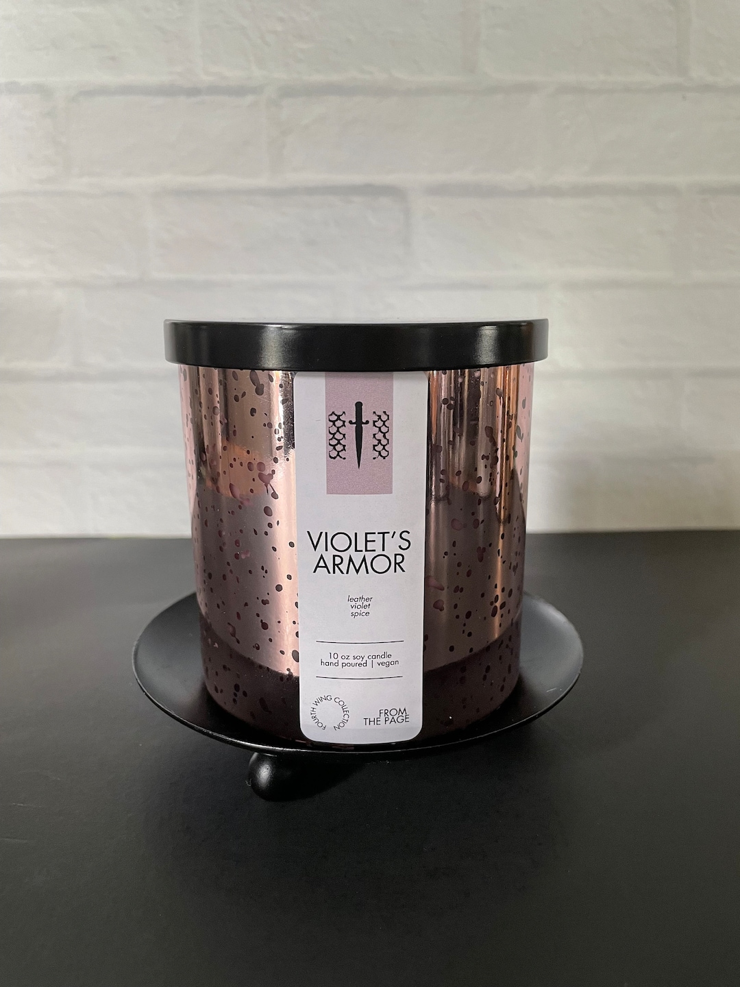 Violet’s Armor College Candle | Fourth Wing Candle Collection ...