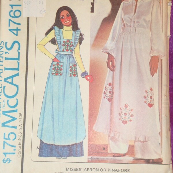 Pinafore Apron Pattern - Etsy