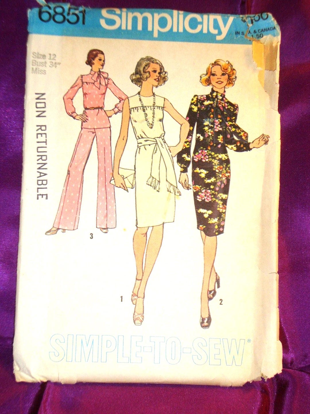 70s EASY Bust 34 Slim Sheath Skimmer Dress N Top Front Yoke Sleeveless ...