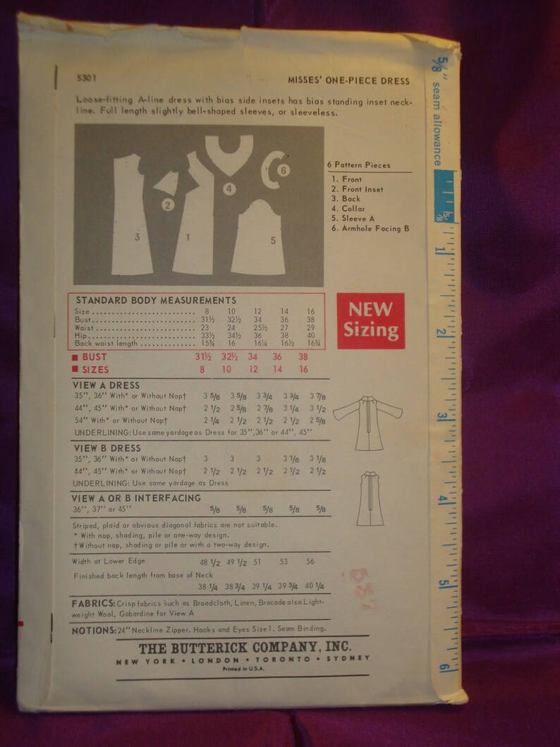 60s Mod A Line Dress Shaped Side and Front Neck Insets Form Funnel ...