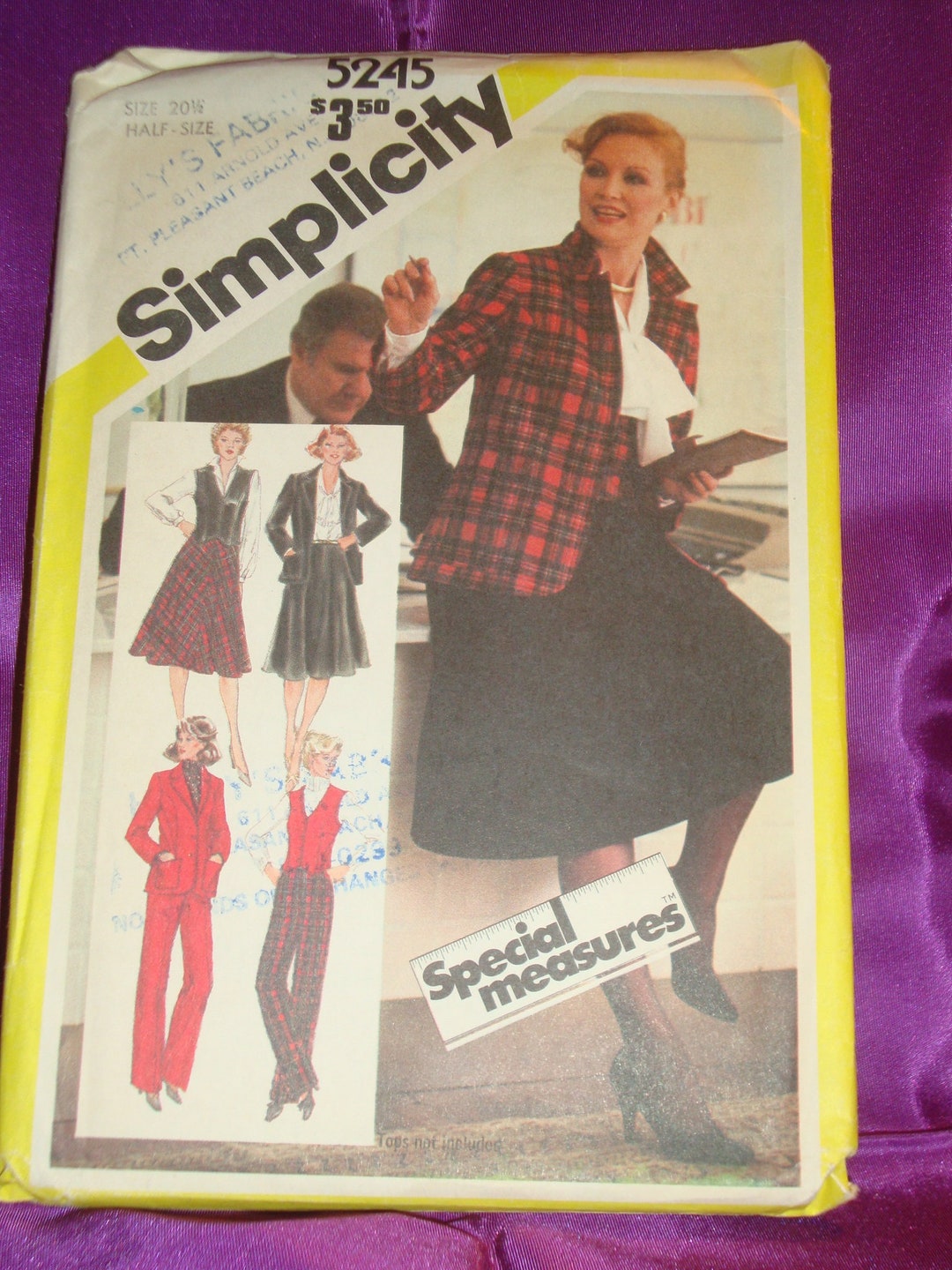 80s Half Size Princess Cut Jacket Front Button Notch Collar - Etsy