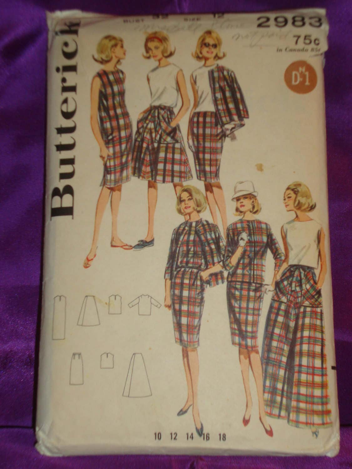 60s Separates Slim Skimmer Dress W Side Slits Slvls Top Slim or Flared ...