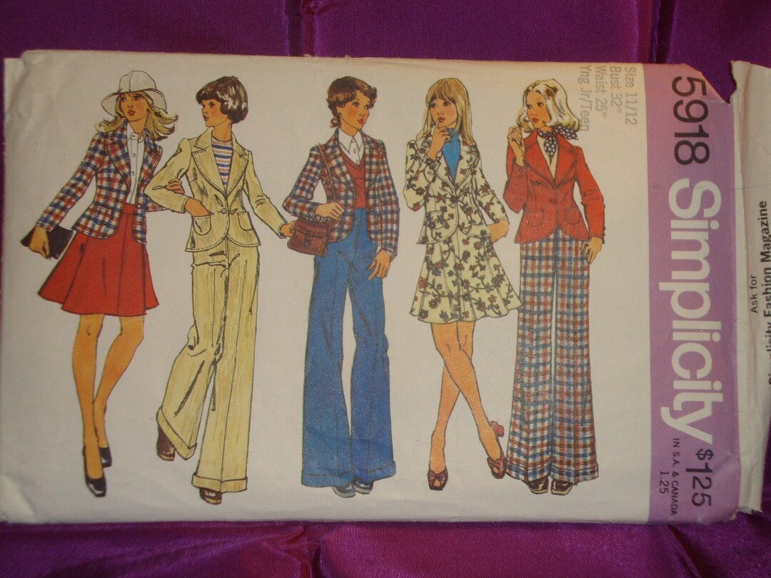 70s Jr Miss Unlined Princess Cut Jacket Wide Collar Flared Mini Skirt ...