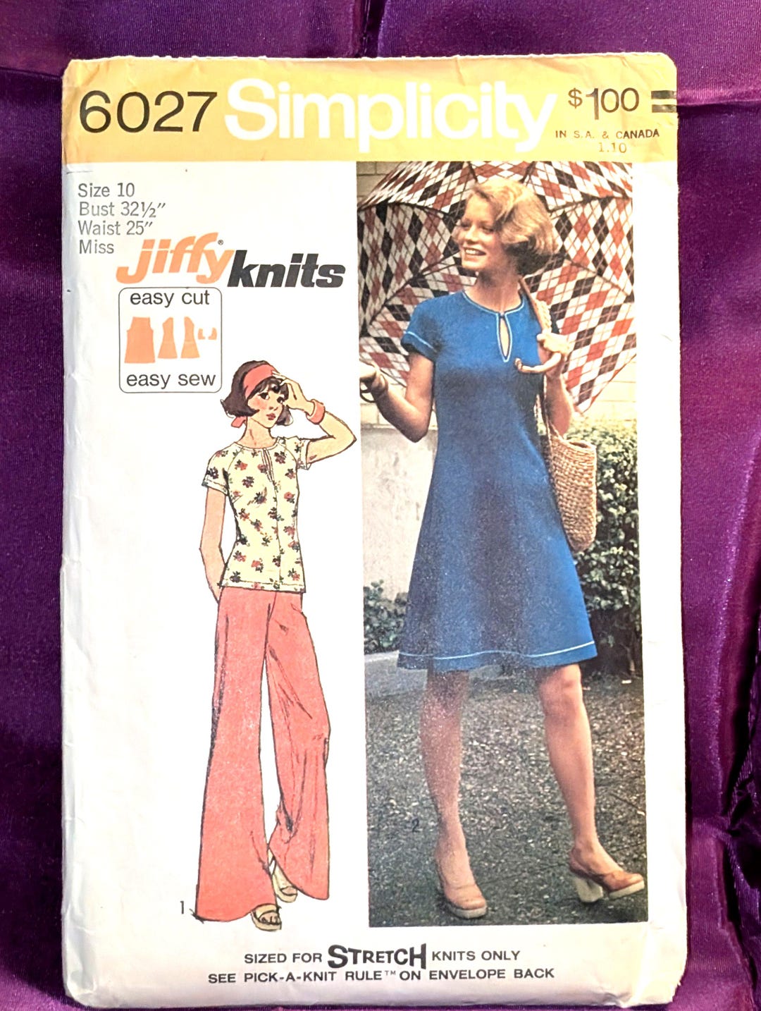 70s EASY Bust 32.5 Knit Separates Fit N Flare Above Knee Dress N Top ...