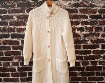 White wool coat | Etsy