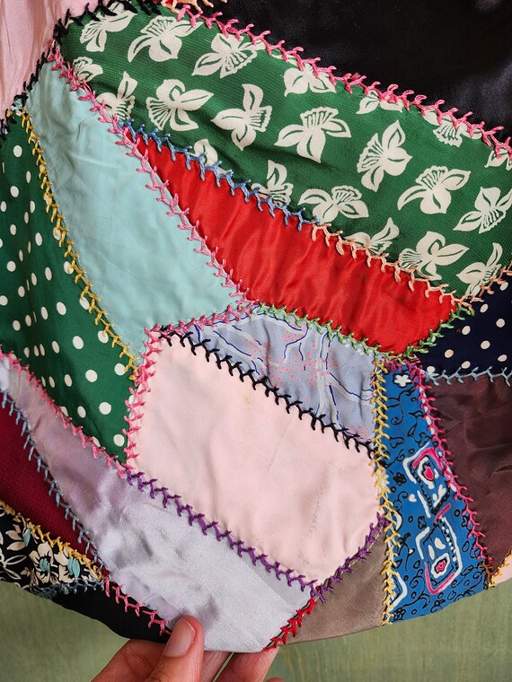 1970 Patchwork Jacket. Crazy Quilt Jacket Made from 1… - Gem