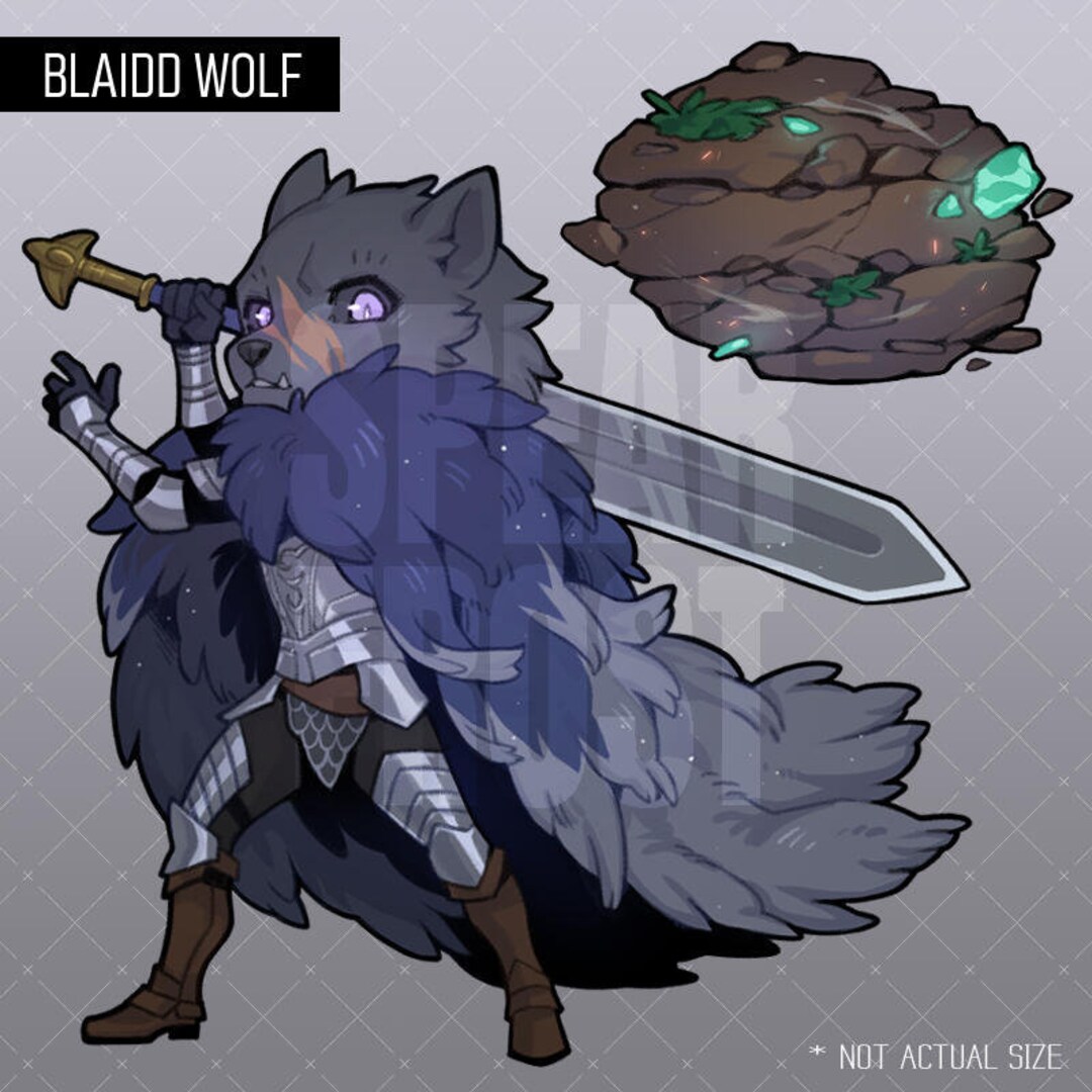 Elden Ring Blaidd Acrylic Standee - Etsy