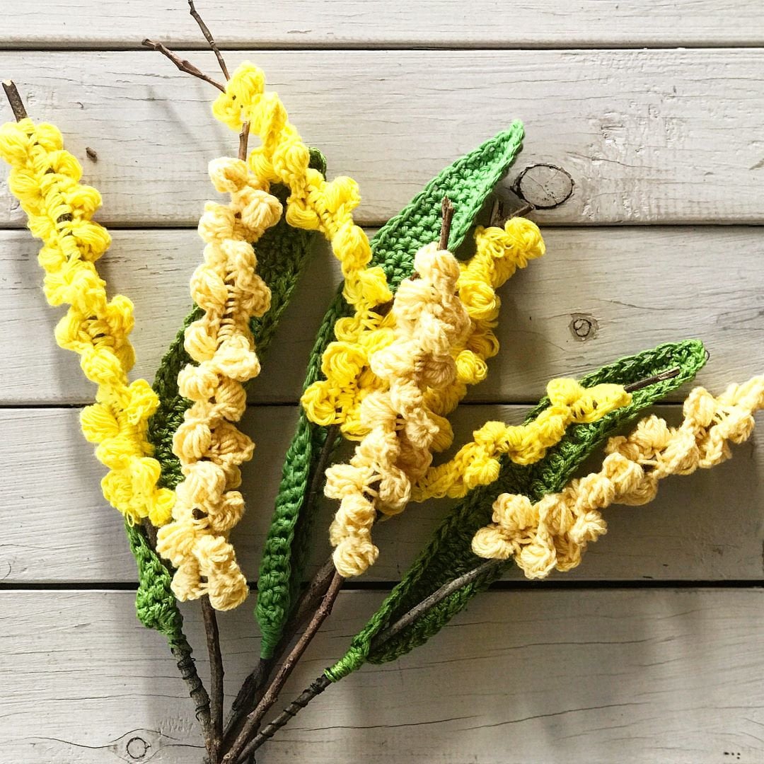 Pattern: Golden Crochet Wattle - Etsy
