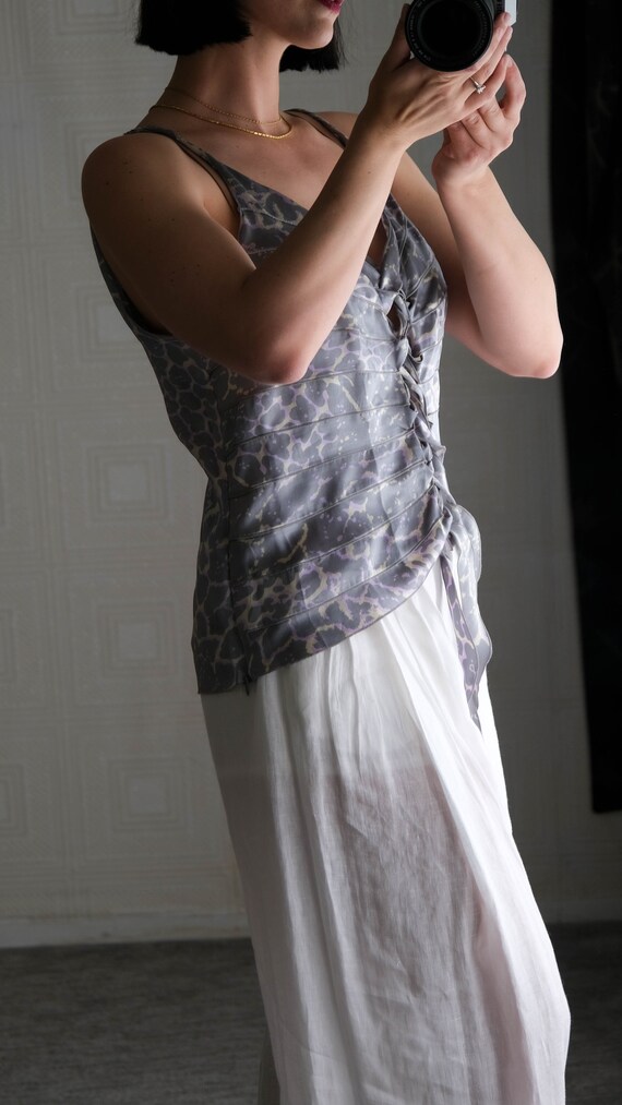 GIORGIO ARMANI Leopard Silk Tier Silhouette Front Lac… - Gem