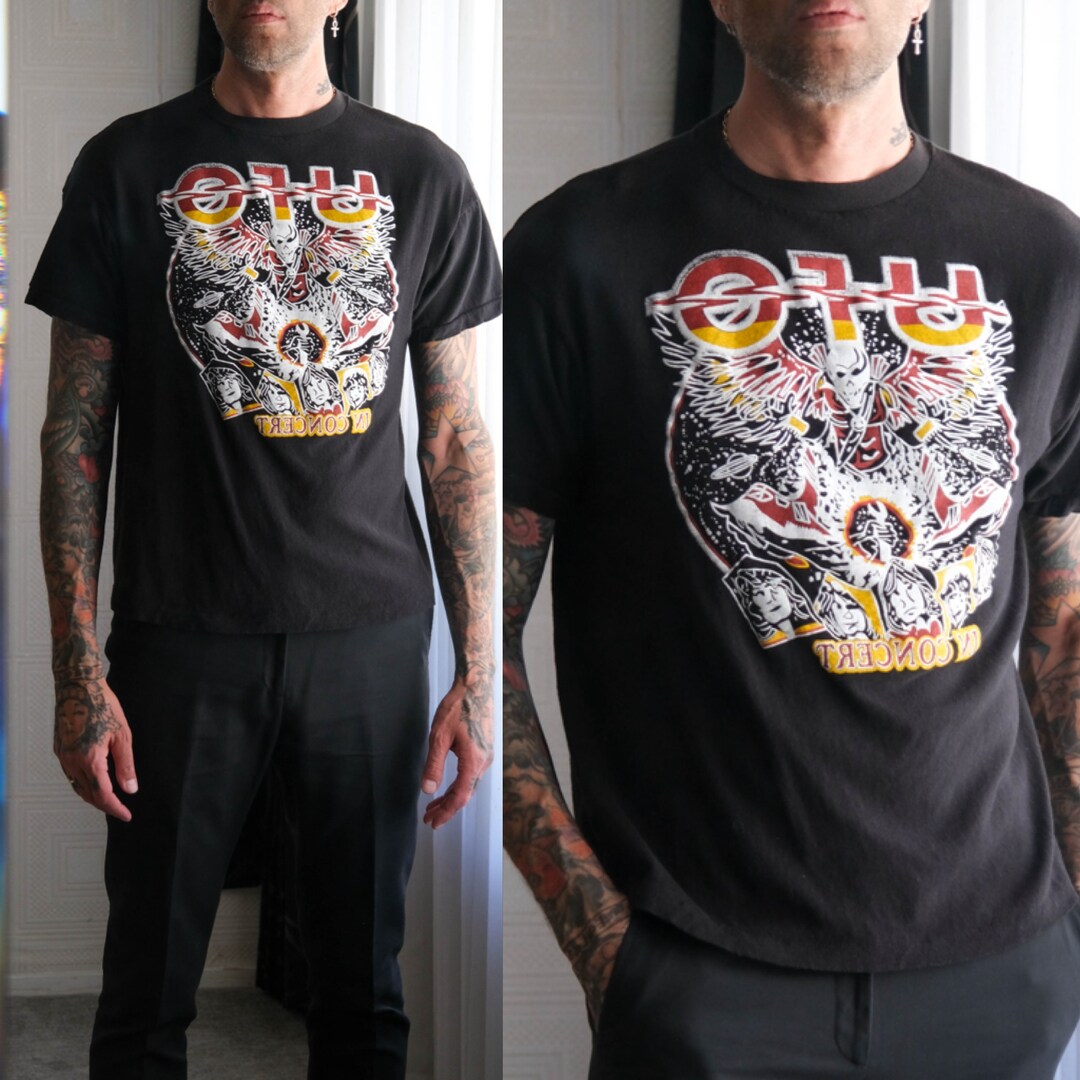 Vintage 80s UFO Rock Band in Concert Single Stitch Tee Shirt | Made in ...