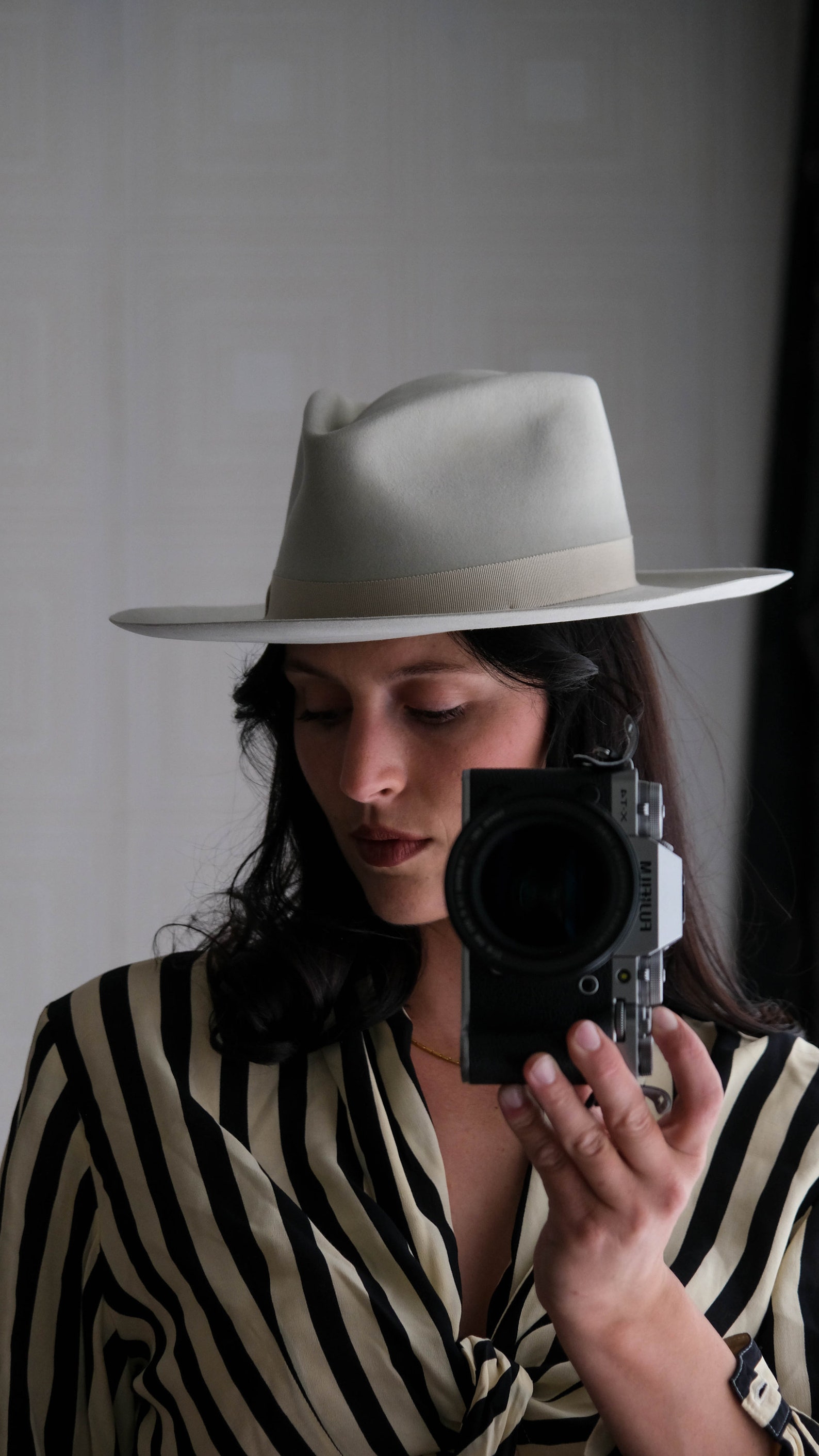 Duke of Soho by Home 1969 Silverbelly Beaver Fur & Silk Wide Brim ...