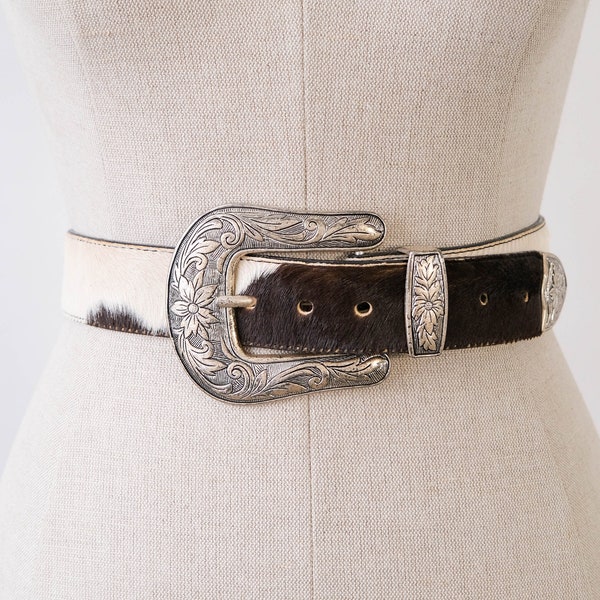 Cowhide Belt - Etsy