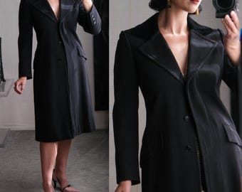 Vintage 80s CHRISTIAN DIOR Herringbone Stipe Wool Double Vintage 80s CHRISTIAN DIOR Herringbone Stipe Wool Double