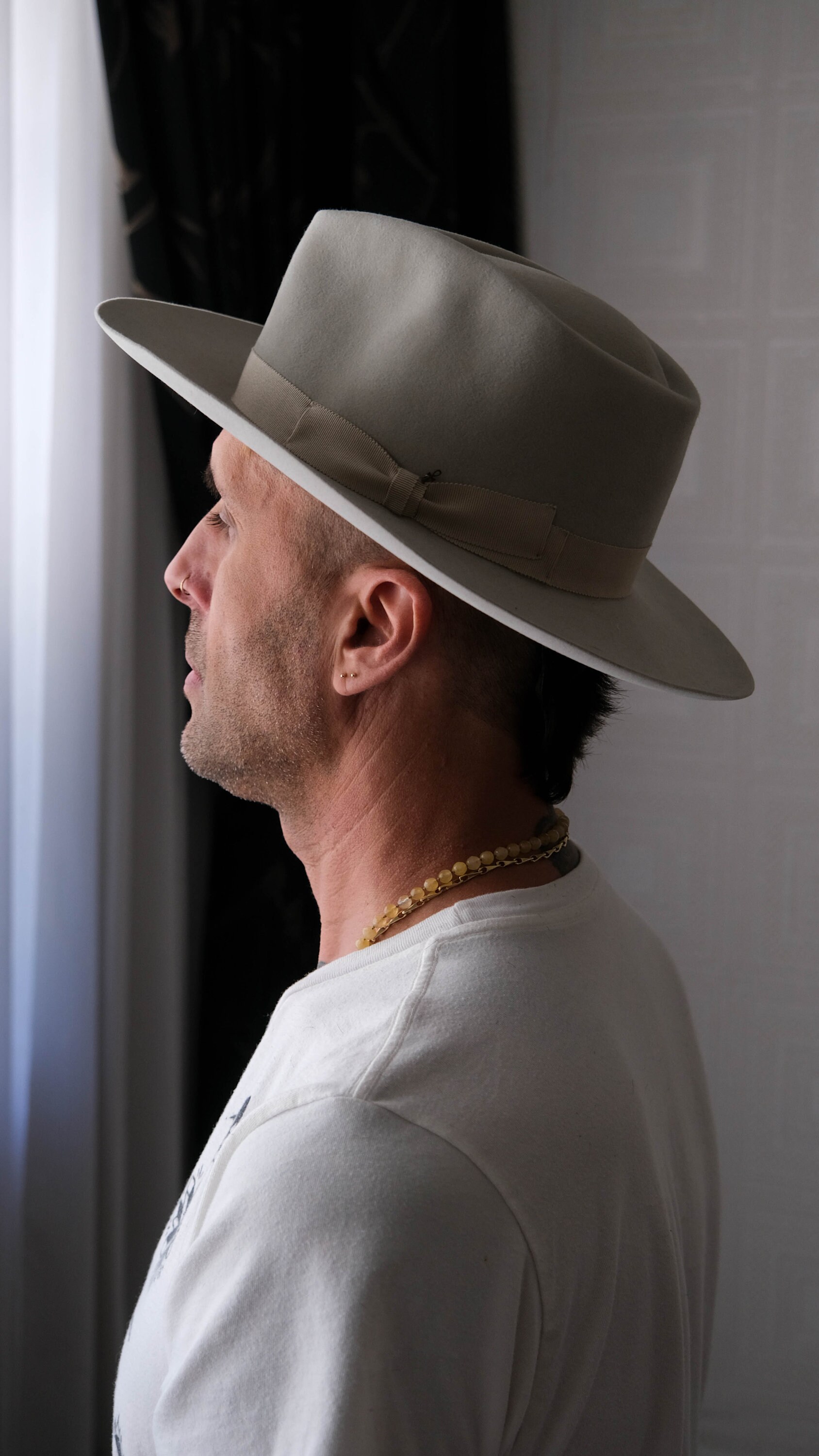 Duke of Soho by Home 1969 Silverbelly Beaver Fur & Silk Wide Brim ...