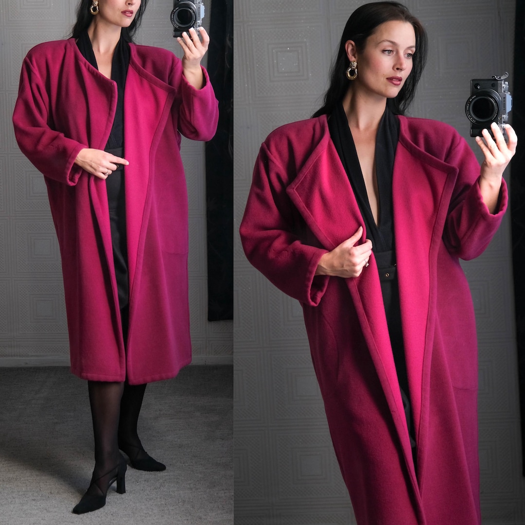 Vintage 80s EMANUEL UNGARO Parallele Paris Fuchsia Minimalist ...