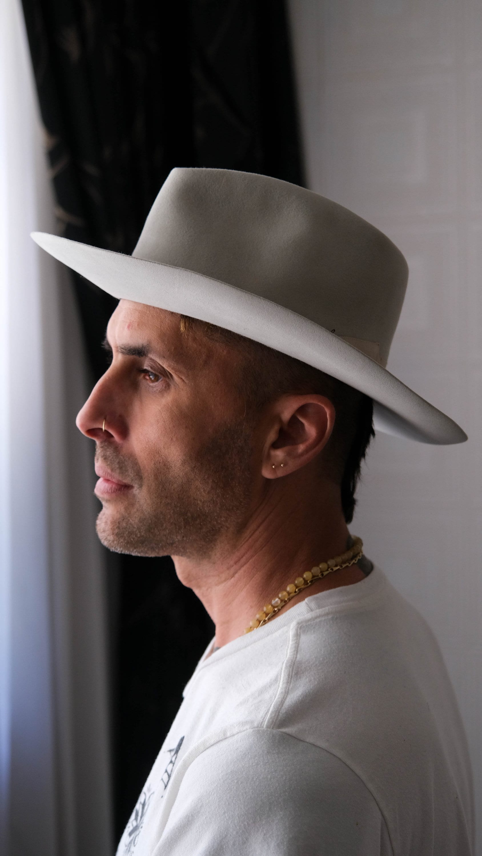Duke of Soho by Home 1969 Silverbelly Beaver Fur & Silk Wide Brim ...