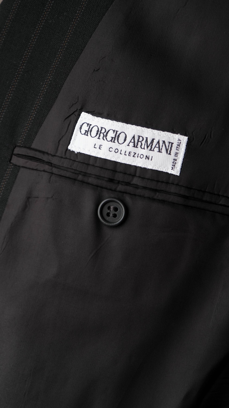 Vintage 90s GIORGIO ARMANI Le Collezioni Black & Copper Shadow ...