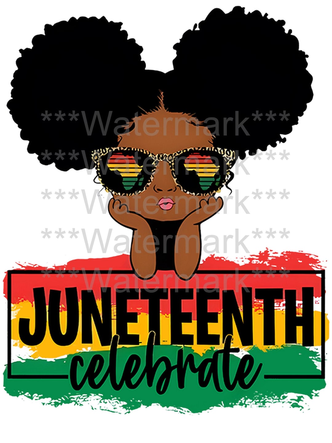 Juneteenth Celebrate PNG, Cute Black Girl Afro Sublimation, African ...