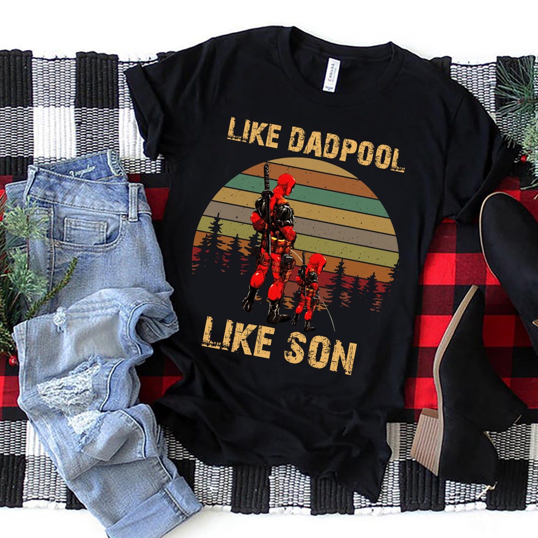 Like Dadpool Like Son PNG, Funny Deadpool Father’s Day Design, Dad and ...