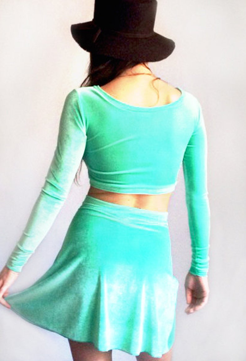 Two Piece Set Long Sleeve Velvet Dress Matching Set, Twin Set, Velvet ...