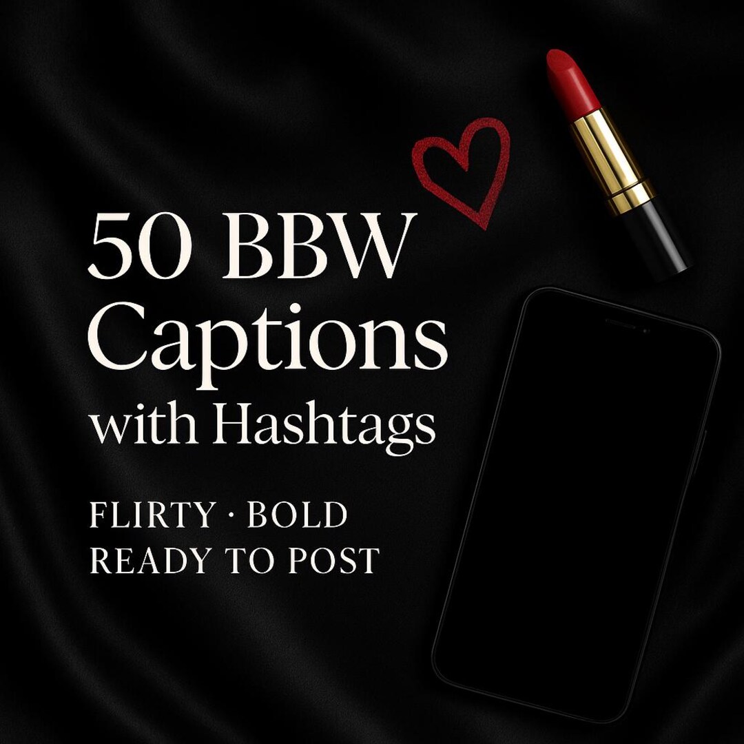50 BBW Social Media Captions PDF – Flirty Plus Size Hashtags for ...