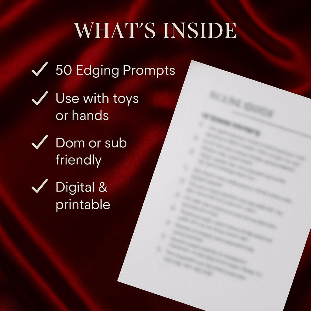 50 Edging Tasks PDF – Printable Tease & Denial Prompts for Orgasm ...