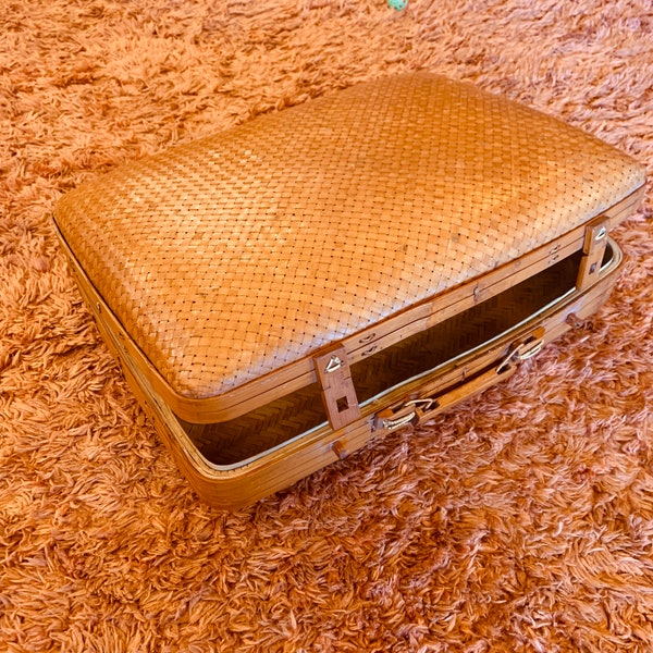 Rattan Suitcase - Etsy