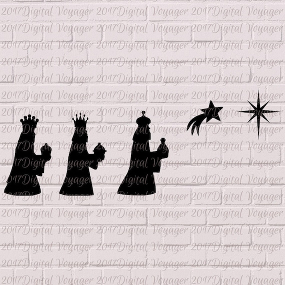 Three Wise Men 3 Kings/magi SVG/PNG Digital Cut File/clip | Etsy