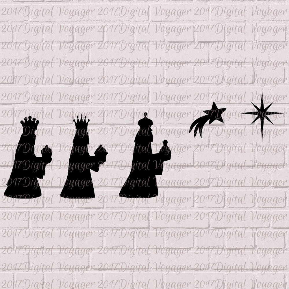 Three Wise Men - 3 Kings/magi SVG/PNG - Digital Cut File/clip Art ...
