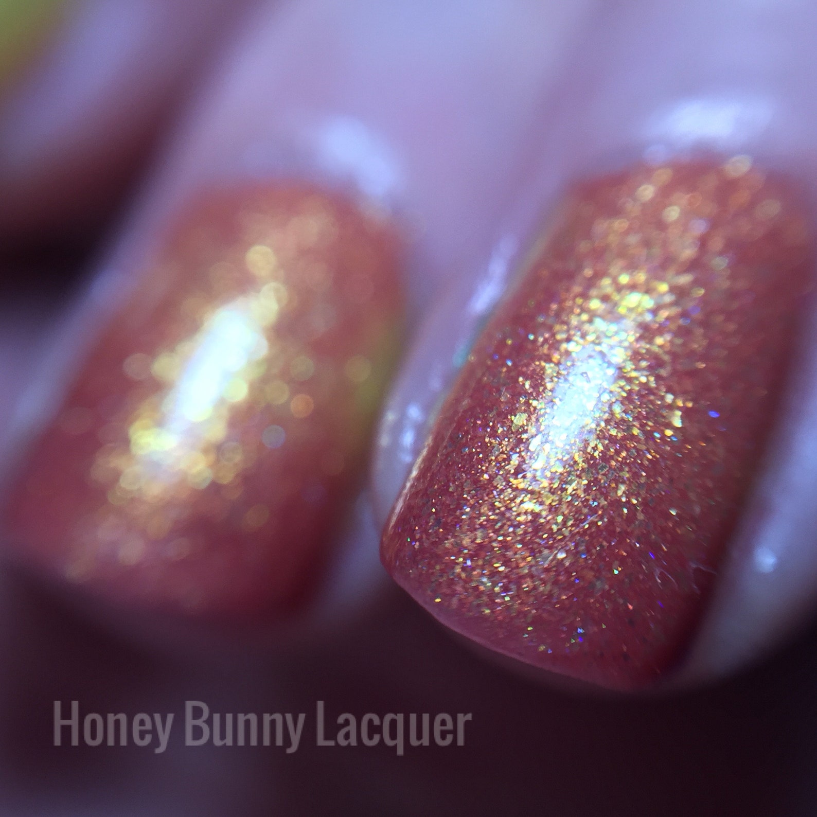 Bonfire thermal polish indie nail polish orange thermal | Etsy