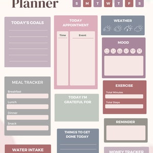 Goodnotes Digital Planner | Printable Daily Task Schedule | Simple One ...