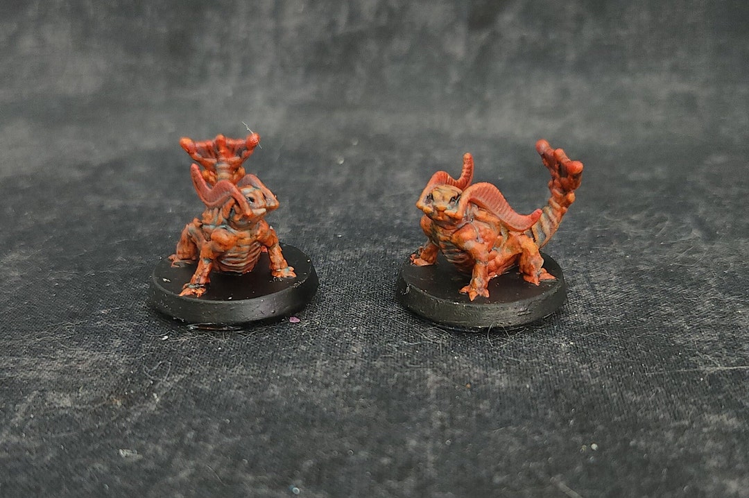 Resin Printed Hand Painted Rust Monster Miniatures for TTRPG D&D ...