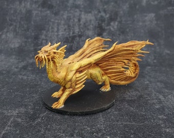 Gold Painted Dragon Miniature - Etsy