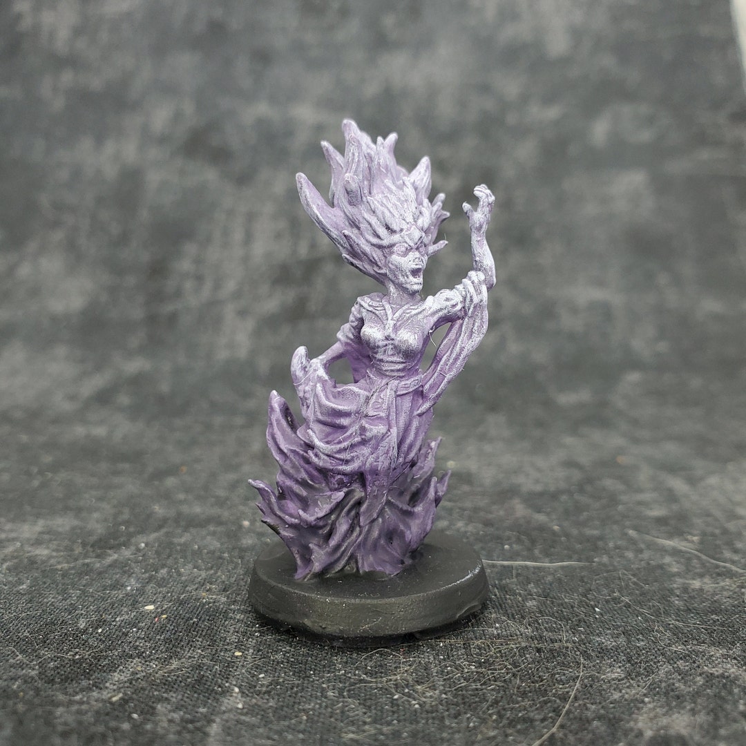 Resin Printed Hand Painted Banshee Miniature for TTRPG D&D Pathfinder ...