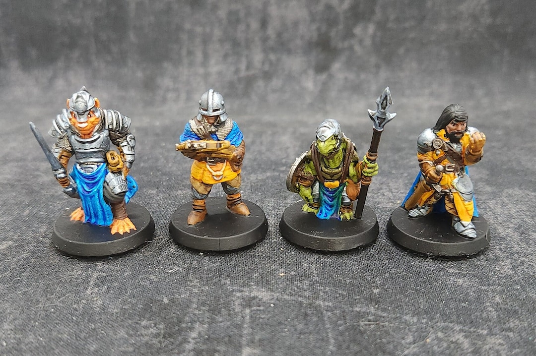 Resin Printed Hand Painted Town Guard Miniatures for TTRPG D&D ...