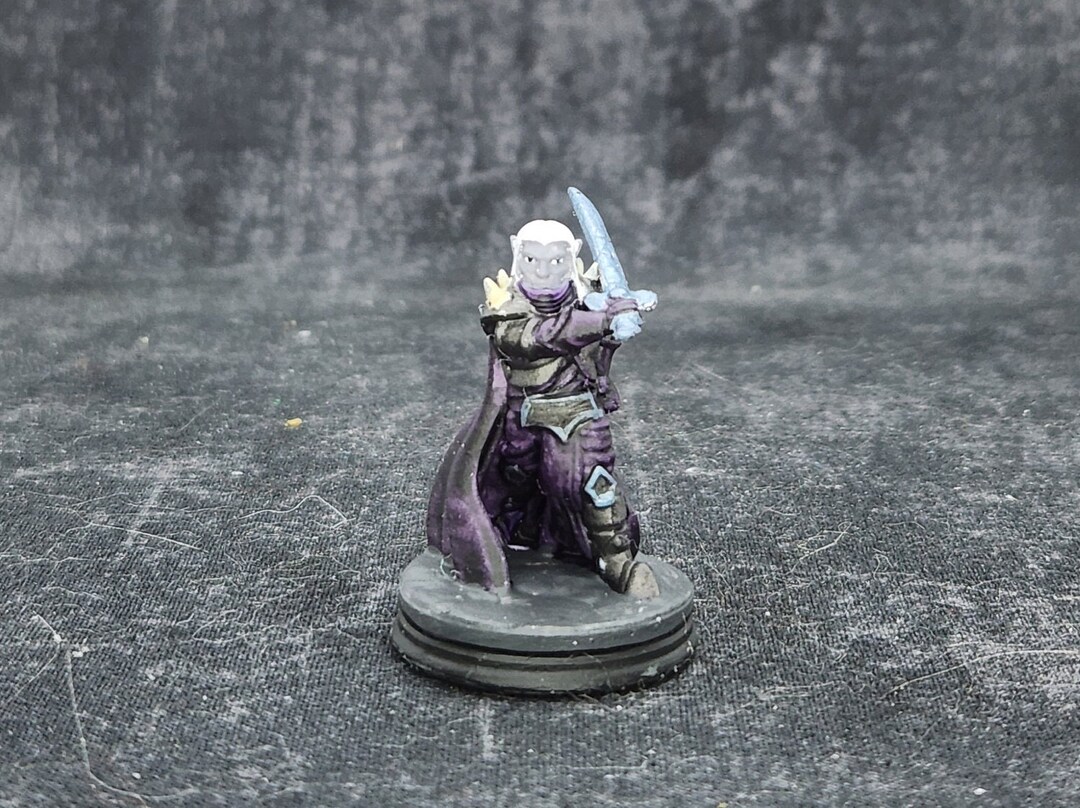 Resin Printed Hand Painted Dark Elf Drow Miniatures for TTRPG D&D ...