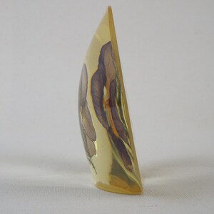 Vintage Lucite Paperweight Pansy Flowers Tarax Infinity Products 4 Tall ...