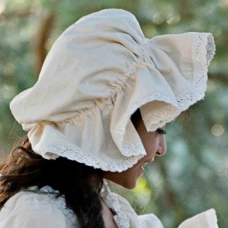 Pioneer Bonnets With Lace - Etsy